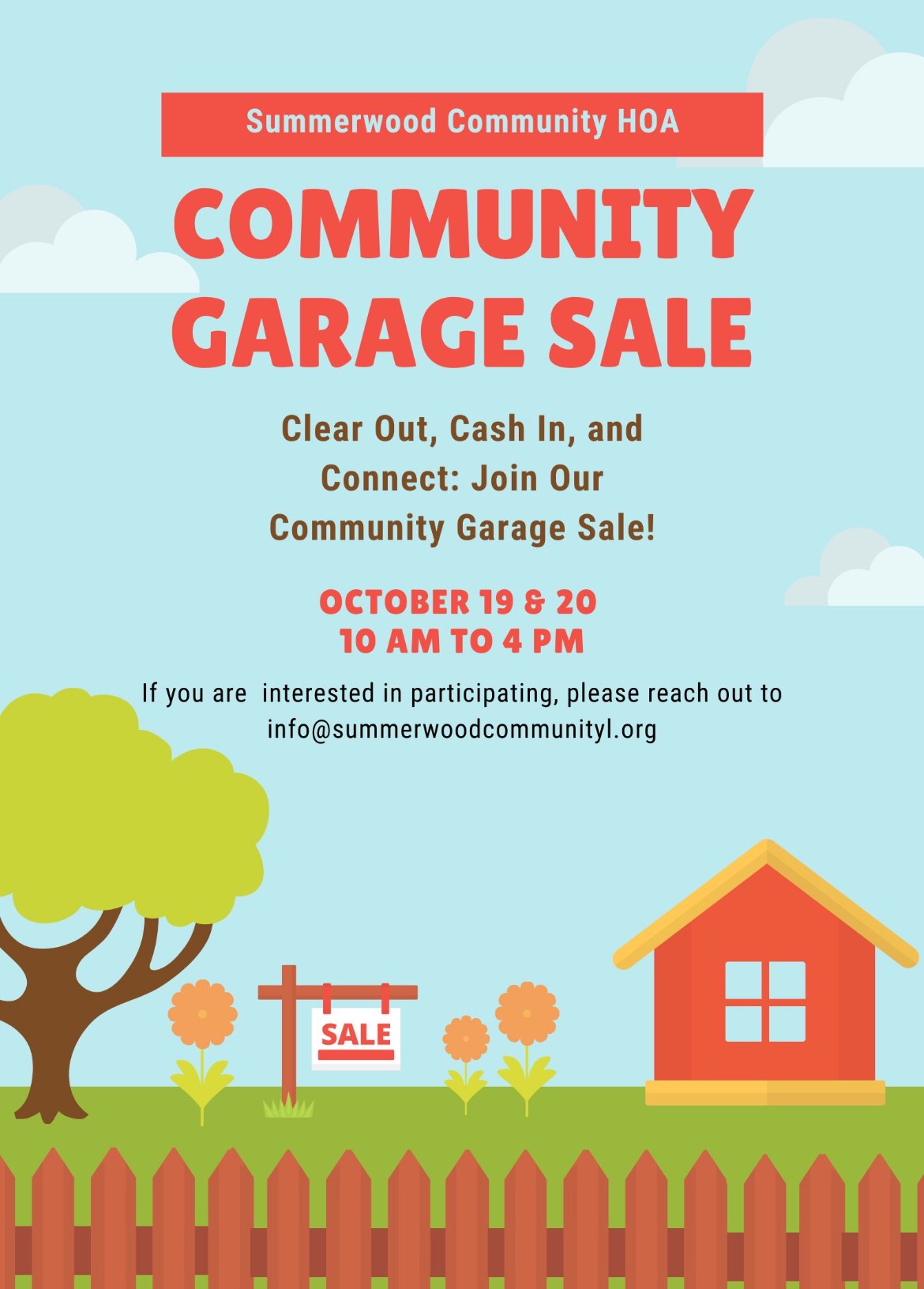 Community Garage Sale - Summerwood Community HOA